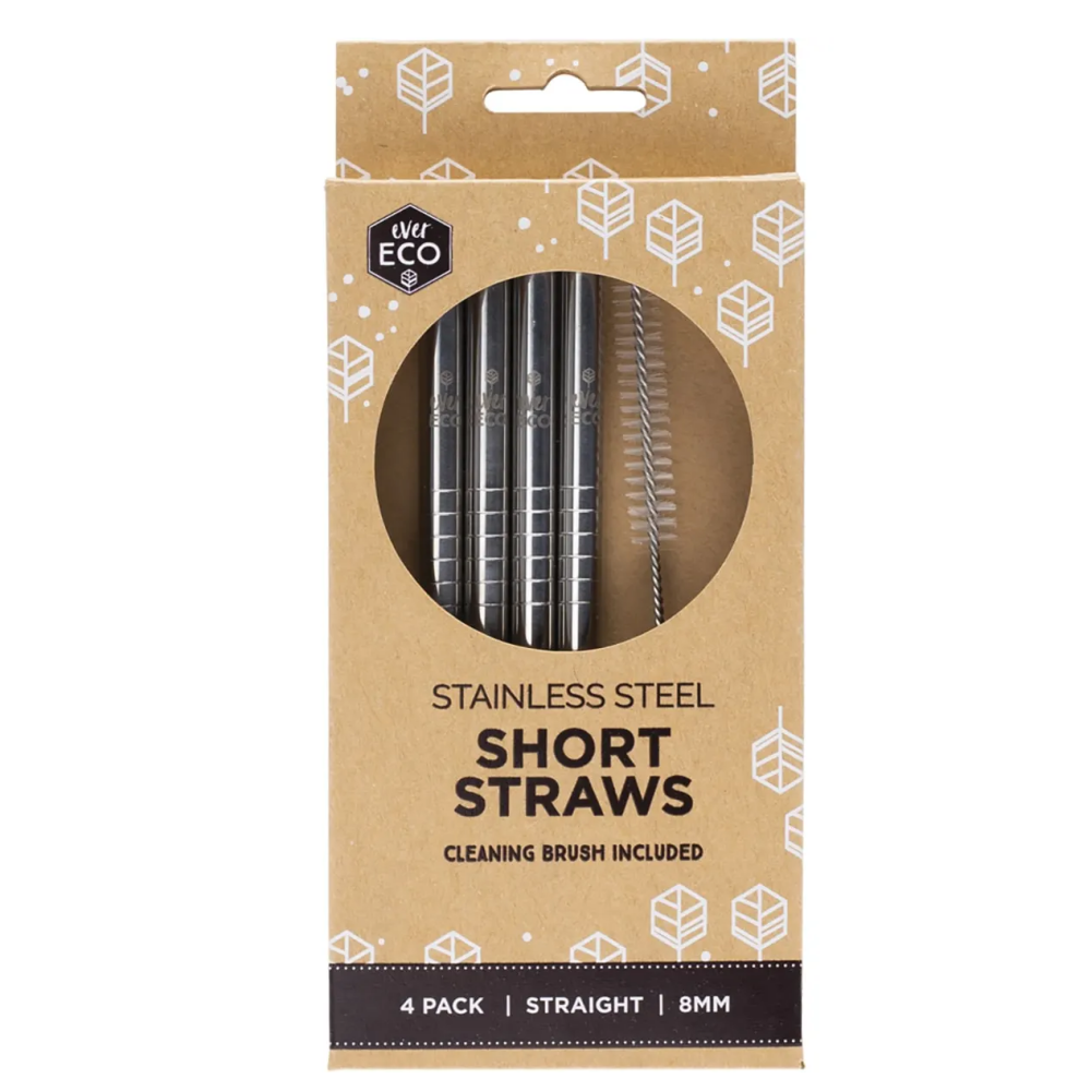 Ever Eco Stainless Steel Short Straws 4pk – Short Street Kitchen